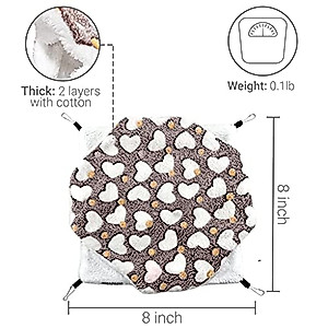 PlayCraftz Rectangle Wood Activity Platform and Hammock for Cage Shelves & Wood Perch Ledges for Small Animals Cages and Pets Like Hamsters, Mice, Chinchilla, Guinea Pigs, Birds, Rats.