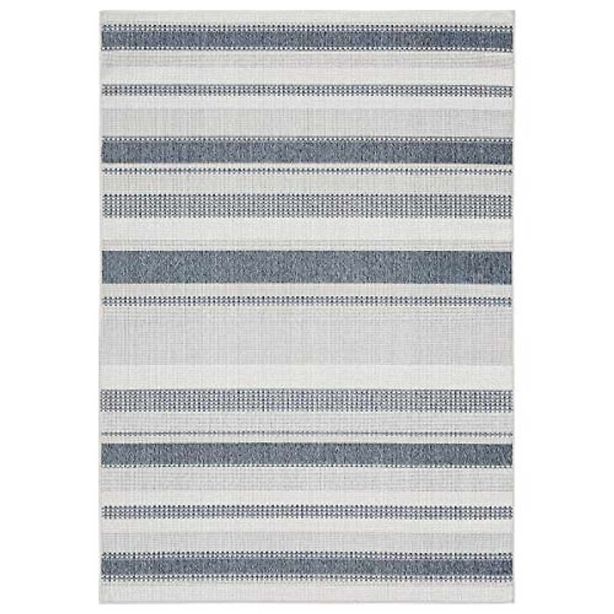 Home Dynamix Tripoli Mateo Modern Indoor/Outdoor Area Rug, Dark Blue/Cream, 5'3"x7'3" Rectangle