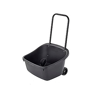 Maze 65 Gallon Dual Chamber Compost Tumbler with Large Double Door and Open Base and Comes with Maze Compost Cart