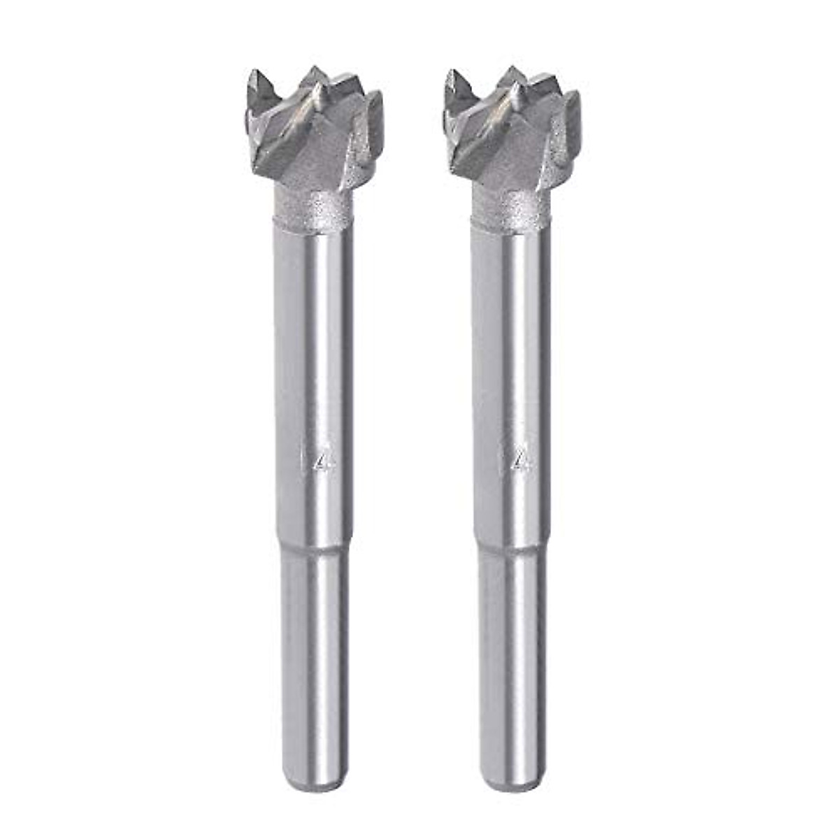 uxcell Forstner Drill Bits 14mm, Tungsten Carbide Wood Hole Saw Auger Opener Woodworking Hinge Hole Drilling Boring Bit Cutter 2Pcs Gray