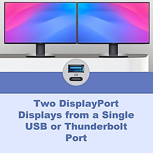 SoNNeT DisplayLink Dual 4K DisplayPort Adapter