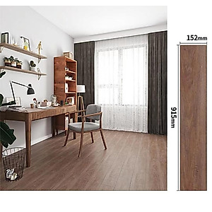 Vinyl Peel and Stick Floor Tile, Self-Adhesive Wood Plank, 10-Pack (15 Square Feet) - 6 Inch Width, 36 Inch Length, 1.2mm - Hickory - Easy DIY Nexus Planks for Any Room by Achim Home Decor