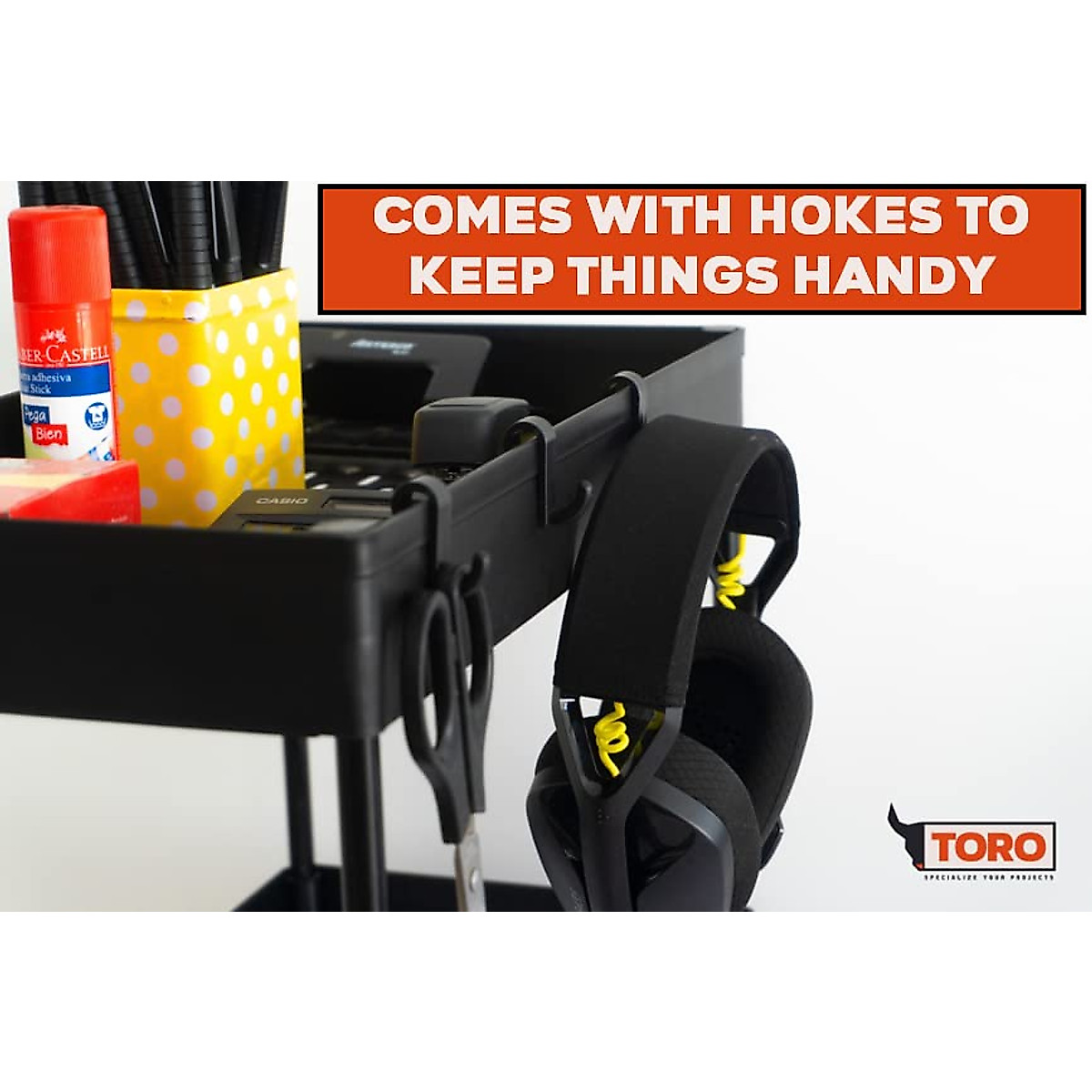 Under cabinet storage bathroom organizer - ideal for under sink and under counter. Stylish, for kitchens, closets, bathrooms, offices, and any space needing organizing! Plastic and easy to clean!