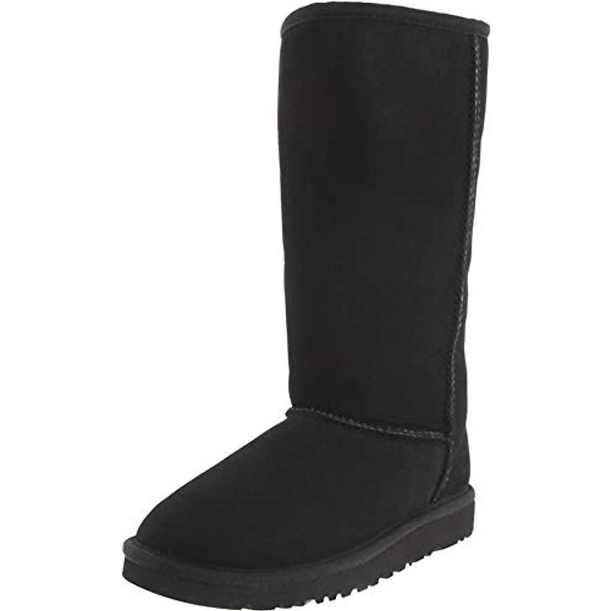 UGG Kids Girls' Classic Tall Big, Black, 2 Little Kid M