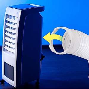 Riakrum 5.9 Inch Air Conditioner Exhaust Hose Coupler Exhaust Vent Hose Connector Tube Coupling Extender with Thread Hose Coupler Extension for Air Conditioning(1 Piece)