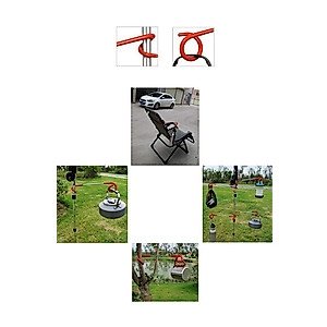 HYFAN Easy 2-Way Lantern Lamp Hook Hanger S Type Hooks for Outdoor Camping Hiking Fishing Hunting Hanging (Red, Pack of 4)