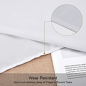 UTEBIT White Backdrop 10 x 10 ft Collapsible Polyester Photography Background Screen Cloth Sheet Seamless 3x3m for Photo Booth Photoshoot Portrait Headshot Video Studio Pictures