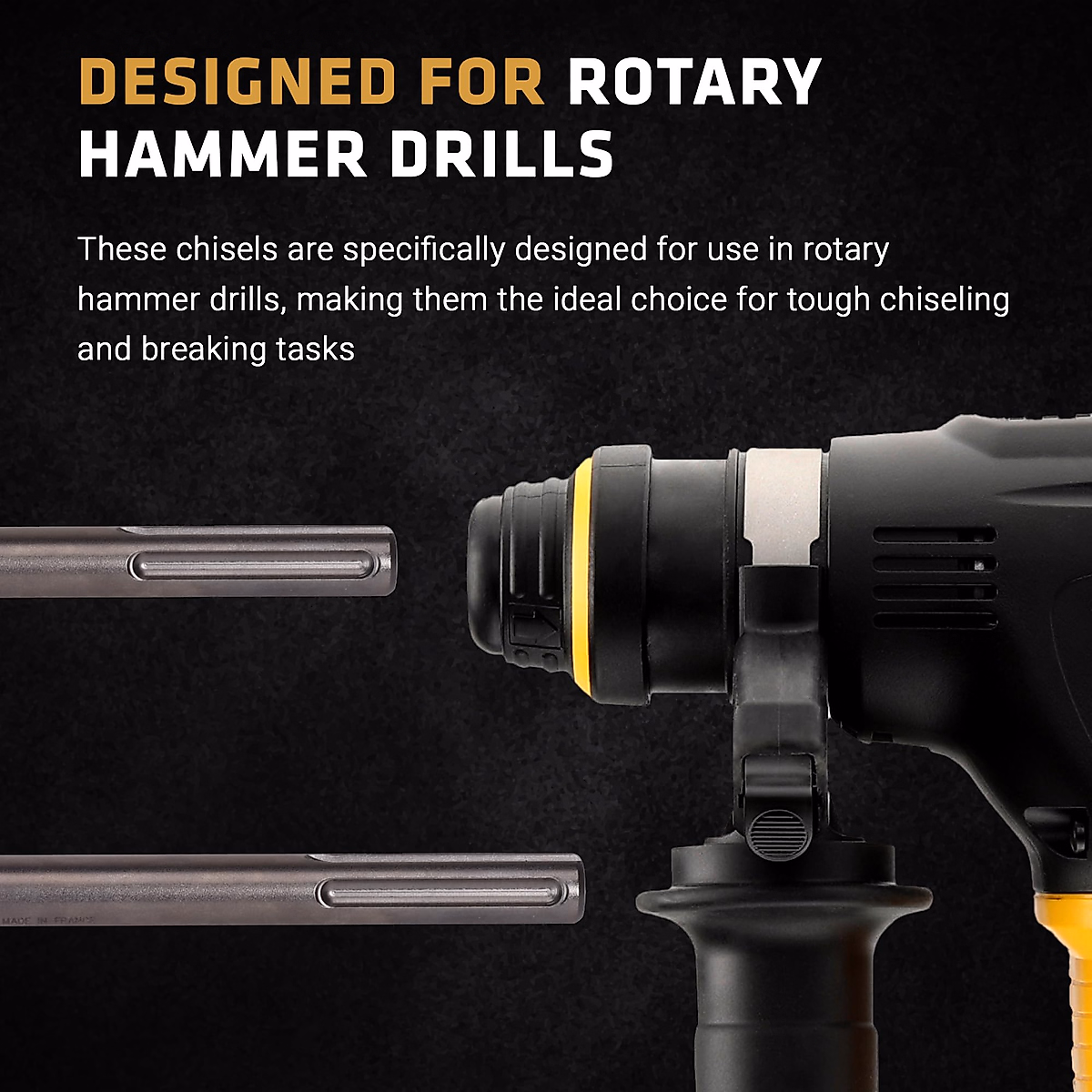 Century Drill & Tool, 87933, 23/32"X24",SDS Max,Bull Point Chisel, Masonry Tool.
