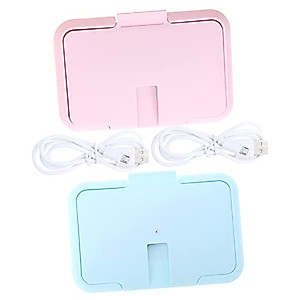 ibasenice 2pcs Wet Wipe Warmer Home Thermostats Diaper Dispenser Travel Dispenser Wet Tissue Warmer Baby Tissue Warmer Wipe Warmer for Babies Wet Wipe Dispenser Household Abs Baby