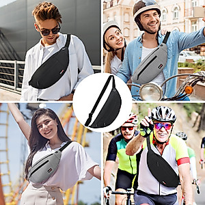 MAXTOP Sling Bag Super Large Fanny Pack for Women Men Crossbody Sling Backpack Travel Hiking Chest Bag