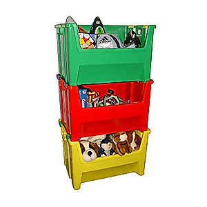 Redmon since 1883 KIDS Pack 'N' Stack Set of 3-13 Gallon bins, Large