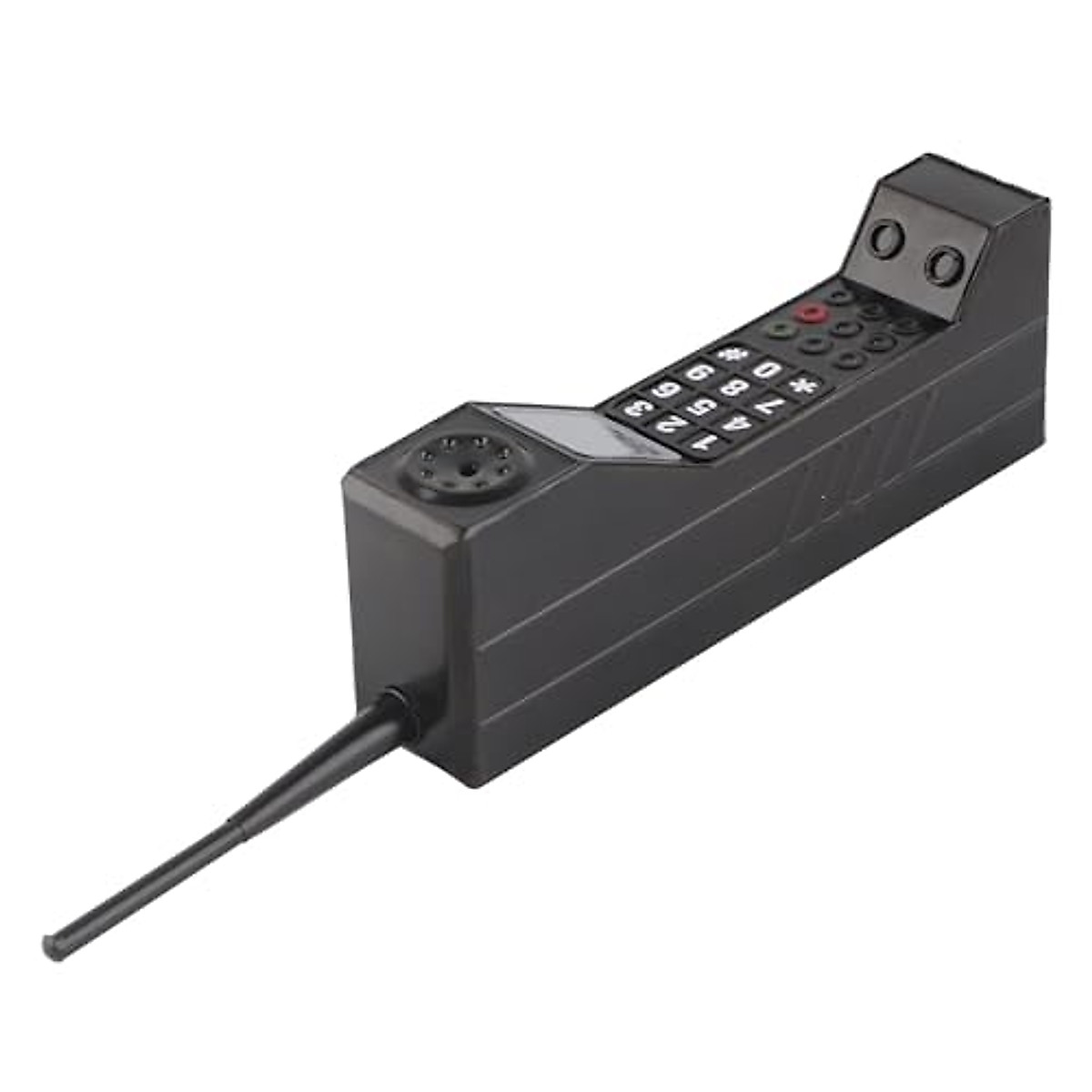 Old Fashioned Brick Mobile Phone Model, Retro Brick Cell Phone Ornament Vintage Cellular Phone Model Simulation Photographic Props Stylized Ornaments，for Family Decoration Photographic Prop(Black)