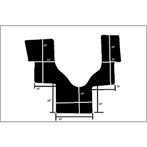 Auto Mat Store One-Piece Front Carpet Floor Mat with Serge Edges and Heel Pad Compatible with Ford E-Series/Econoline Vans (Beige/Tan)