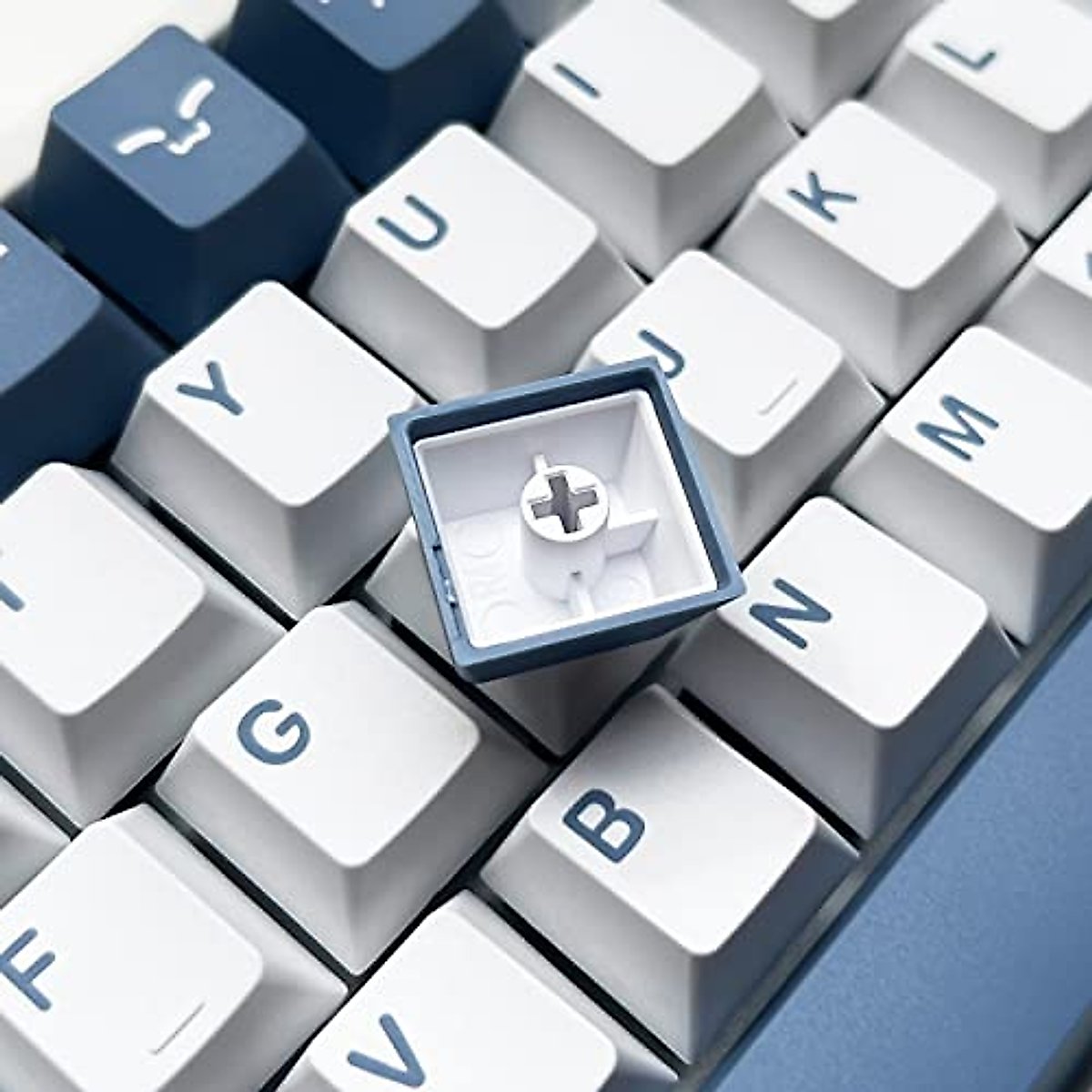 XDK Custom Keycaps 173 Keys Double Shot PBT Keycap Set Cherry Profile for Cherry Gateron MX Switches ISO ANSI Layout Mechanical Keyboard (Arctic Circle)