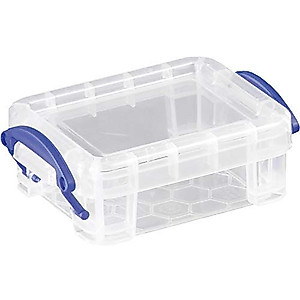 Really Useful Boxes 0.2 Litre Rectangle Really Useful Box Clear