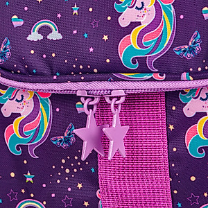 Remobia Hicol Cute Cartoon Hanging Kids Toiletry Bag Children Travel Cosmetic Makeup Organizer Wash Bag Shower bag Over Night Bag Camping Shaving Kit Bag for Boys & Girls(Unicorn)