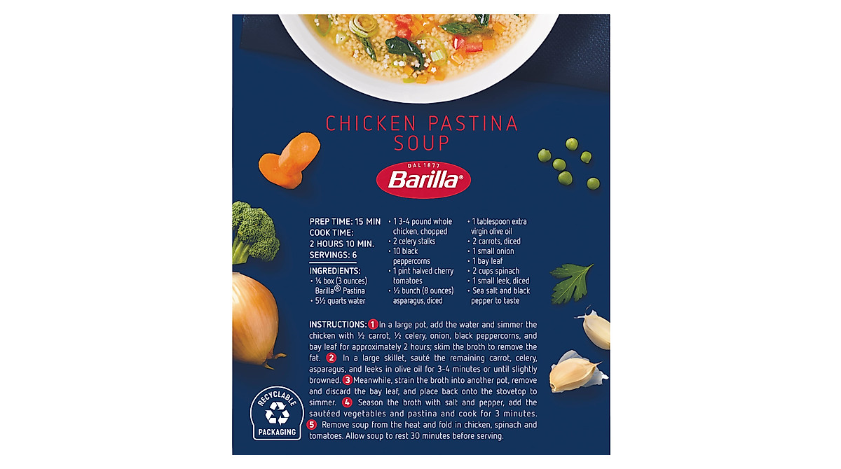 Pastina Pasta Pack with Measuring Spoons - 2x12 oz | Barilla