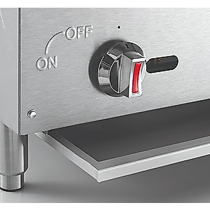 Kratos 29Y-002 36" Commercial Restaurant Gas Countertop Radiant Charbroiler, 3 Burners, 105,000 BTU Output