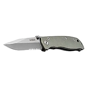 Gerber Gear Air Ranger Knife, Serrated Edge, Grey [45860]