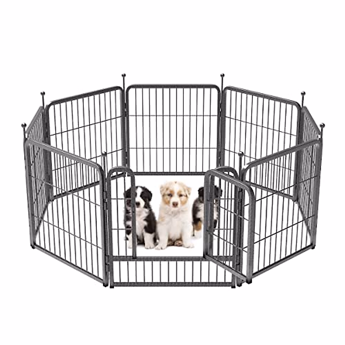 FXW Aster Dog Playpen for Camping/Yard, Silver