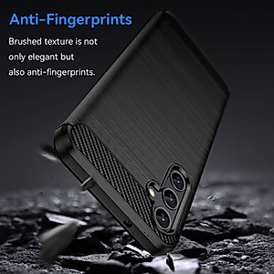 for Samsung Galaxy A14 5G case,Galaxy A14 case with HD Screen Protector,Fashion Shock-Absorption Flexible TPU Bumper Soft Rubber Protective Phone Case Cove for Samsung Galaxy A14 5G, Black