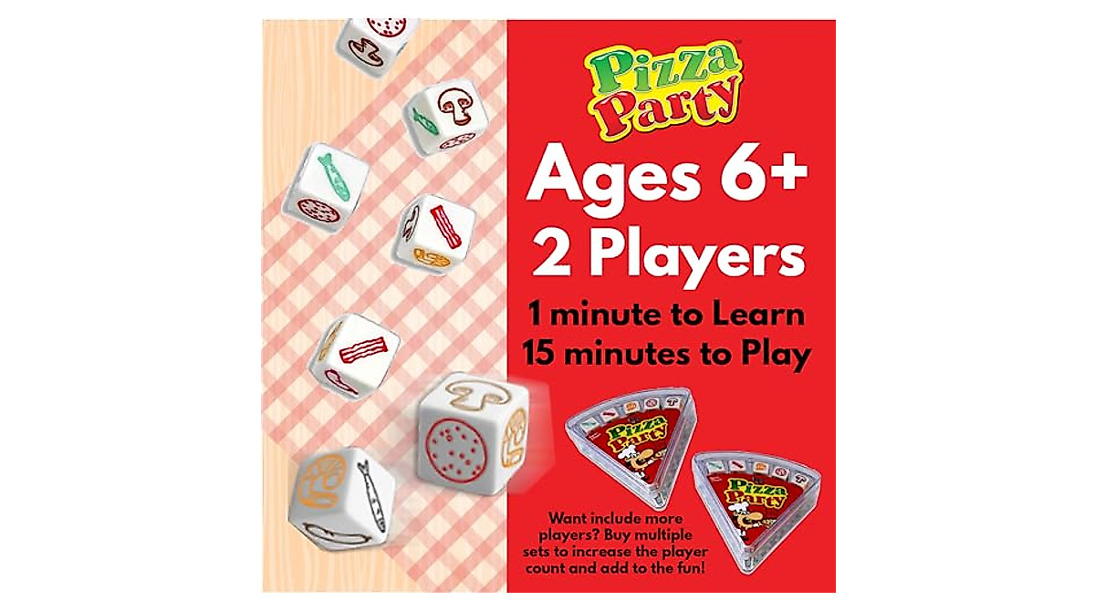 Pizza Party Dice Game by University Games - Fun for All Ages