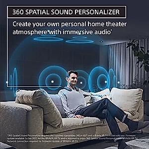 Sony A90J 65 Inch TV: BRAVIA XR OLED 4K Ultra HD Smart Google TV with Dolby Vision HDR and Alexa Compatibility XR65A90J- 2021 Model Neckband Bluetooth Speaker +Home Theater Audio