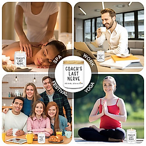 NANOOER Coach Gifts for Women & Men, Appreciation Gift for Baseball, Softball, Cheer, Sports Coaches, Unique Christmas Birthday Gifts for Coach-Coach’s Last Nerve Lavender Scented Candles