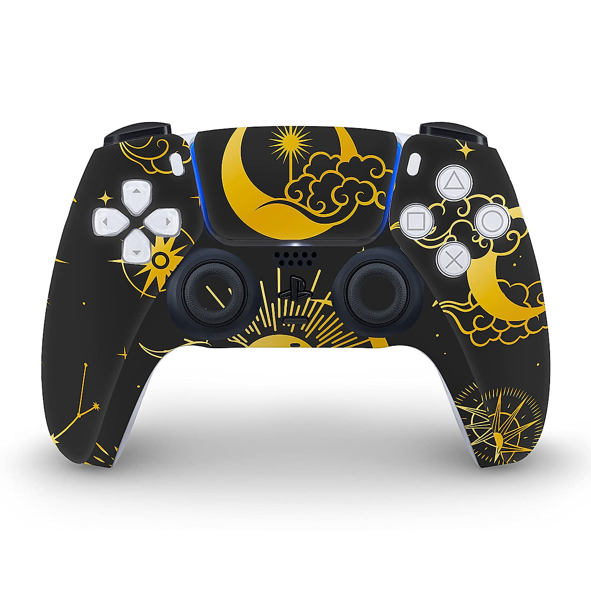 Head Case Designs Officially Licensed Haroulita Sun Moon And Stars Art Mix Vinyl Faceplate Gaming Skin Decal Compatible With Sony PlayStation 5 PS5 Digital Edition Console and DualSense Controller