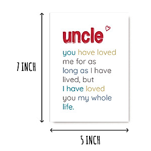 Uncle You Have Loved - Special Uncle's Day Card - Birthday Card For Uncle - Sentimental Card For Uncle - Meaningful Card For Uncle…