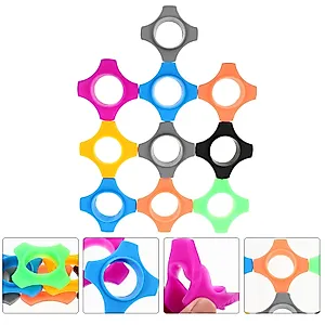 Microphone Accessories Rubber Handheld Microphone Rolling Protection Ring Anti- rolling Shakeproof Mic Protector For KTV Karaoke Random Color 10Pcs Mic Case