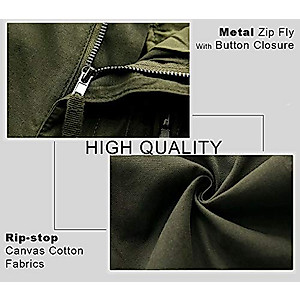 MAGCOMSEN Camping Pants Men Hiking Pants Lightweight Combat Pants Military Pants Men Summer Panst for Men Airsoft Pants BDU Pants Work Pants Grey