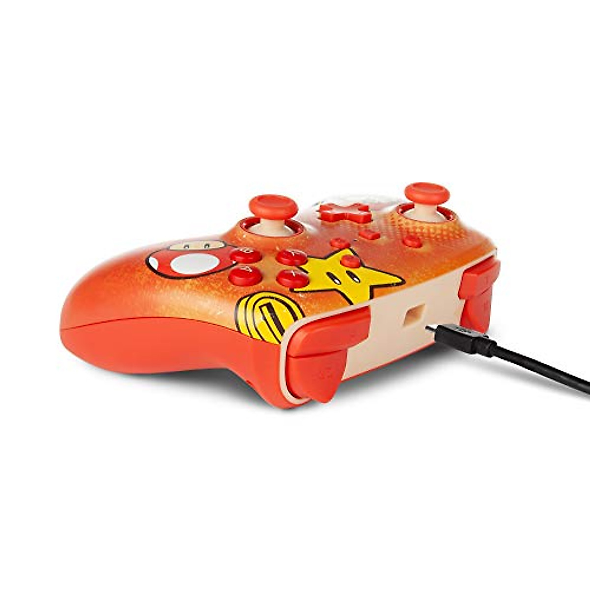 PowerA Enhanced Wired Controller for Nintendo Switch - Mario Vintage, Gamepad, Wired Video Game Controller, Gaming Controller - Nintendo Switch
