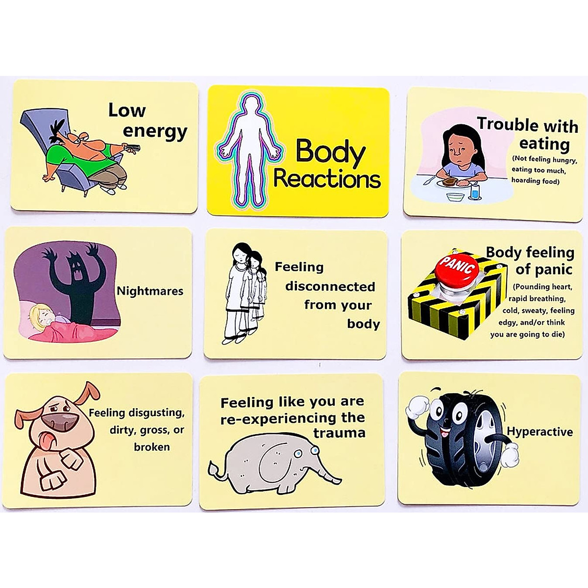 Trauma Reaction Cards for Children & Adolescents