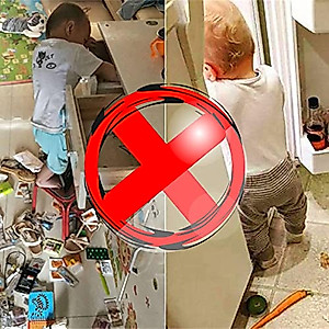 Child Safety Cabinet Locks for Babies, Kitchen Locks with Extra Secure Buttons for Cabinet Pulls, Cabinet Handles Knob, 4 Buttons Adjustable U-Shaped Cabinet Baby Proofing Locks ( 10 Pack, White )