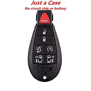 KAWIHEN Key Fob Case Replacement for Town and Country Dodge Grand Caravan IYZ-C01C M3N5WY783X 56046708AB 56046708AE(Just a Case)