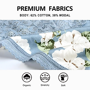 voenxe Seamless Lace Thongs for Women No Show Thong Underwear,Lady Breathable Comfort Panty Soft Laser Cut Undie,Tanga,5-Pack