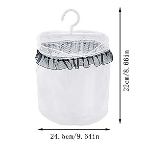 Reusable Clothespin Bag With Hanger Hanging Storage Mesh Bag For Over The Door Home Or Mesh Laundry Bags Ornament Storage with Zipper
