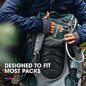 HydraPak Contour (2L Hydration Reservoir) - Low-Profile Water Bladder, Fits Most Hydration Packs – High-Flow Bite Valve, Leak Proof, Fully Reversible, and Dishwasher Safe