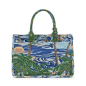 Vince Camuto womens Orla Tote, Blue Palm, One Size US