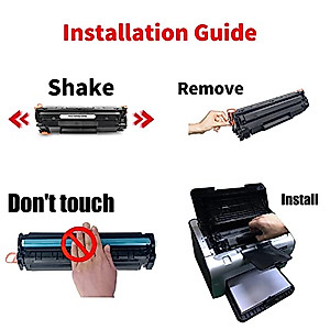 NoahArk 2 Packs HP 79A CF279A Compatible Toner Cartridge Replacement for Work for HP Laserjet Pro M12w M12a, MFP M26nw M26a Printer (2 Pack Black)