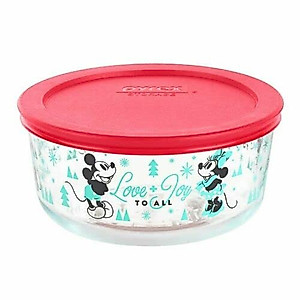 Pyrex Glass 8-piece Decorated Food Storage Set - Mickey & Minnie