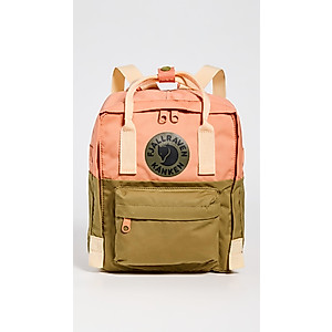 Fjallraven Women's Kanken Art Mini Backpack, Landsort, Green, Orange, One Size