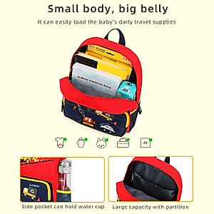 willikiva Car Dinosaur Kids Toddler Backpack for Boys and Girls Children Waterproof Preschool Bag(Bus)