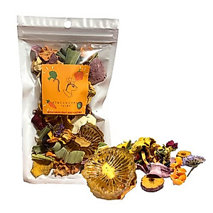 PETIVORE Premium Mixed Fruit & Vegetable for Sugar Glider, Hamster and Small Exotic Pet - Made with Real Flower, Fruits and Vegetable - Happy Treats, Snacks and Food (30g)