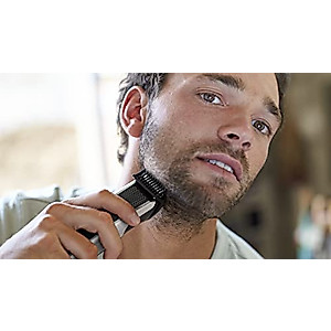 Philips Norelco Beard Trimmer and Hair Clipper Series 5500, electric, cordless, one pass beard trimmer and hair clipper with washable feature for easy clean - No blade oil needed - BT5511/49