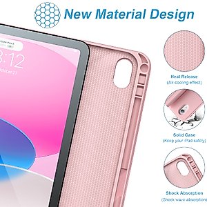 ALIWLHOF Case with Keyboard iPad 10th Generation (10.9", 2022),Keyboard Case for iPad 10.9" 10th Gen, 7 Colors Backlit Keyboard Case with Pencil Holder-Detachable Bluetooth Keyboard Case