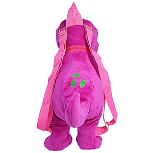 faqhuv Barney Purple Dinosaur Back-Pack Colorful World Plush Soft Animal