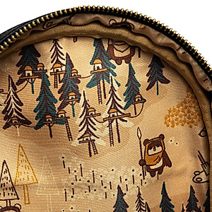 Loungefly Women's Star Wars Ewok Chibi AOP Double Strap Shoulder Bag Purse