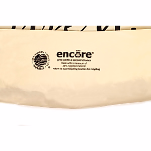 Enjoy Shopping Bags with Handles, 50 Pack, MADE IN USA, 19" W x 12" H + 9" Bottom, Reusable Birthday Party Favor Plastic Boutique Merchandise Customer Bags for Small Retail Grocery Business